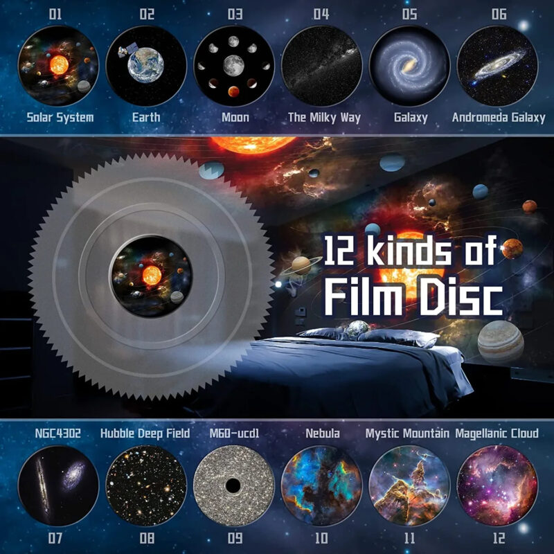 Galaxy Star Projector | Starry Ceiling Space Projector - Galaxy Lights